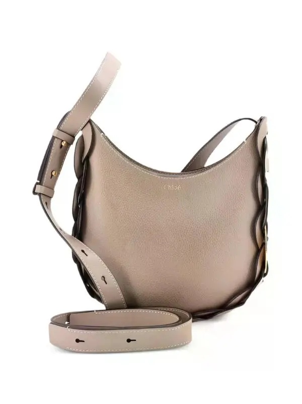 Chloé Darryl Leather Small Hobo Bag - Neutrals