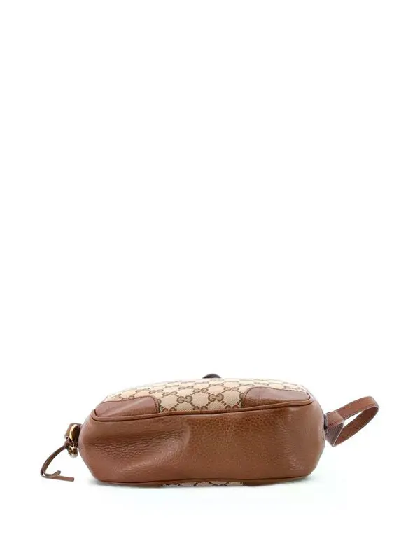 Gucci Bree Disco Gg Canvas With Leather Mini Crossbody Bag - Brown