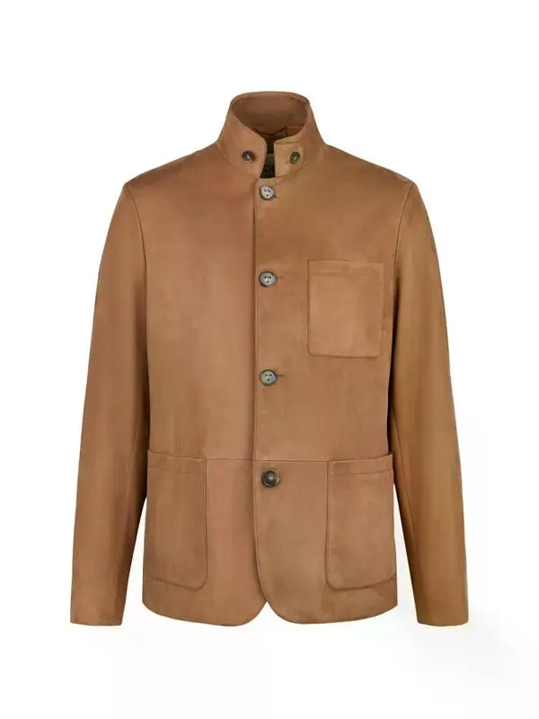 TOD'S Castello Jacket In Pashmy-suede - Brown