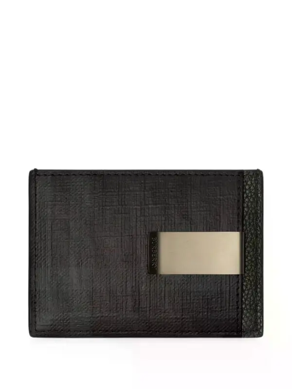 Burberry City Check Clip Card Case - Grey