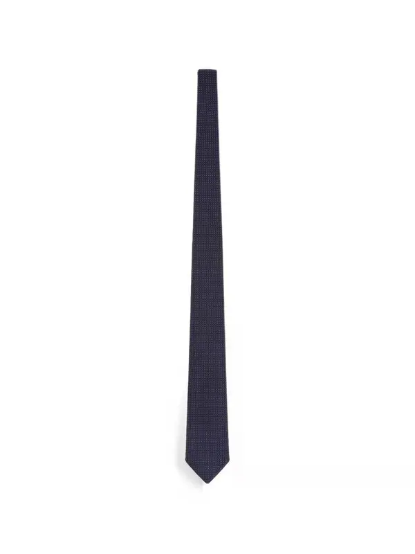FURSAC Polka-dot Silk Tie - Blue