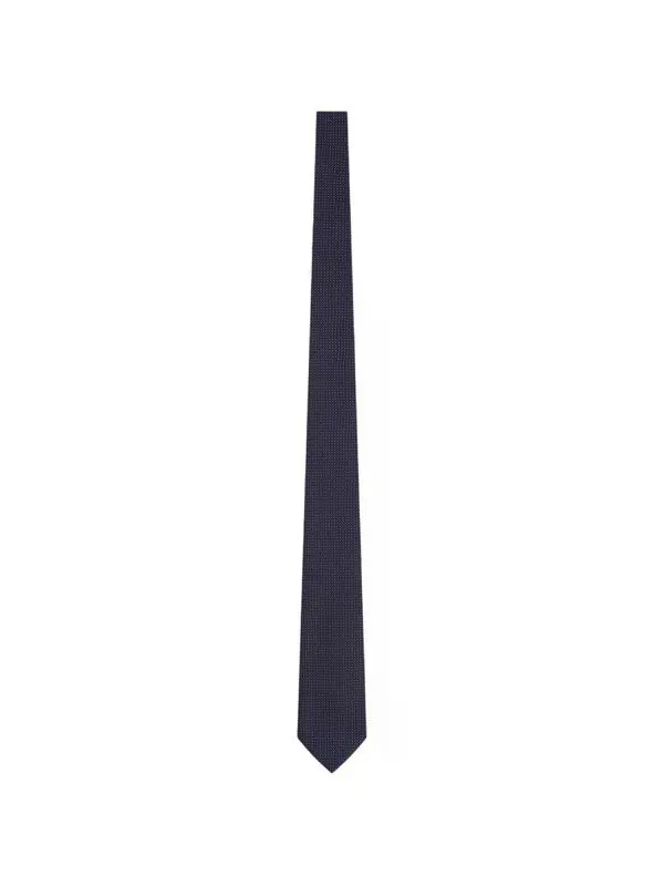 FURSAC Polka-dot Silk Neck Tie - Blue