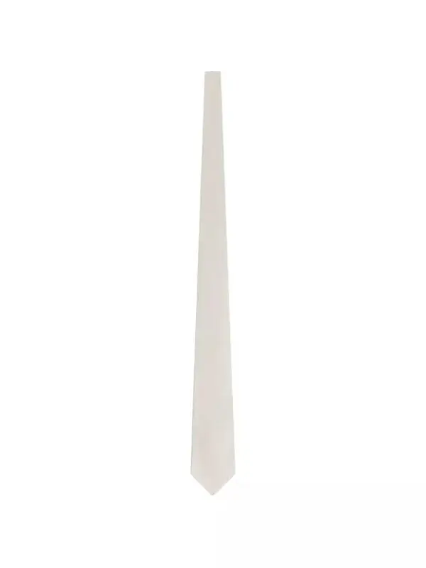 FURSAC Silk Twill Neck Tie - White