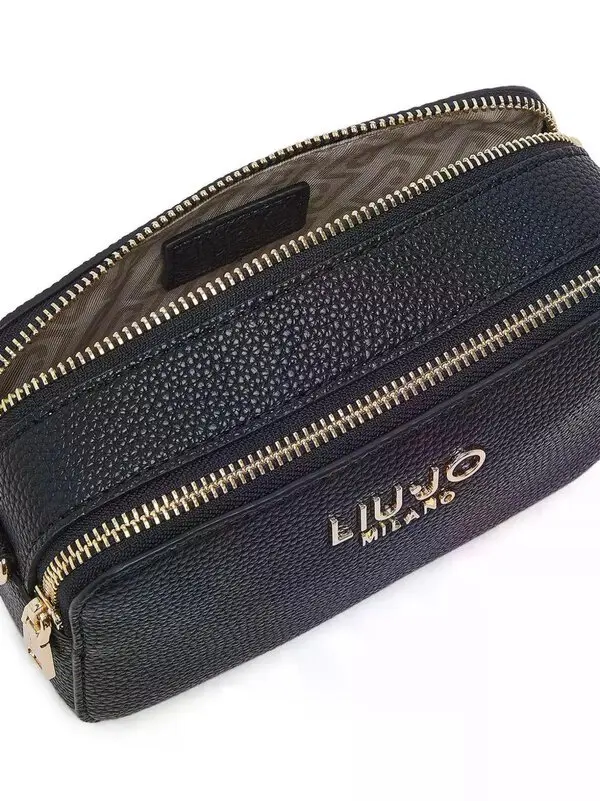 Liu Jo Grained Effect Crossbody Bag - Black