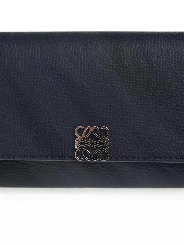 Loewe Anagram Pebbled Leather Wallet
