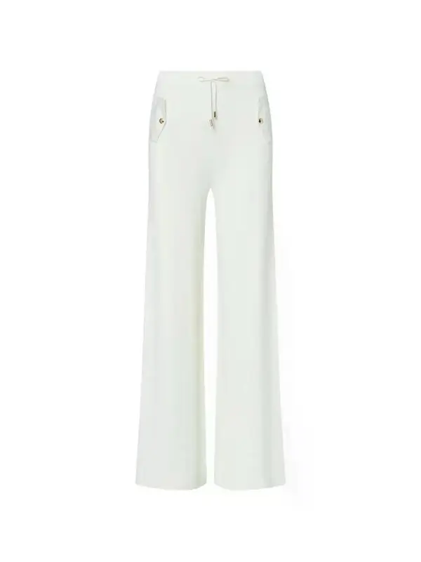 Liu Jo Jacquard-knit Trousers - White