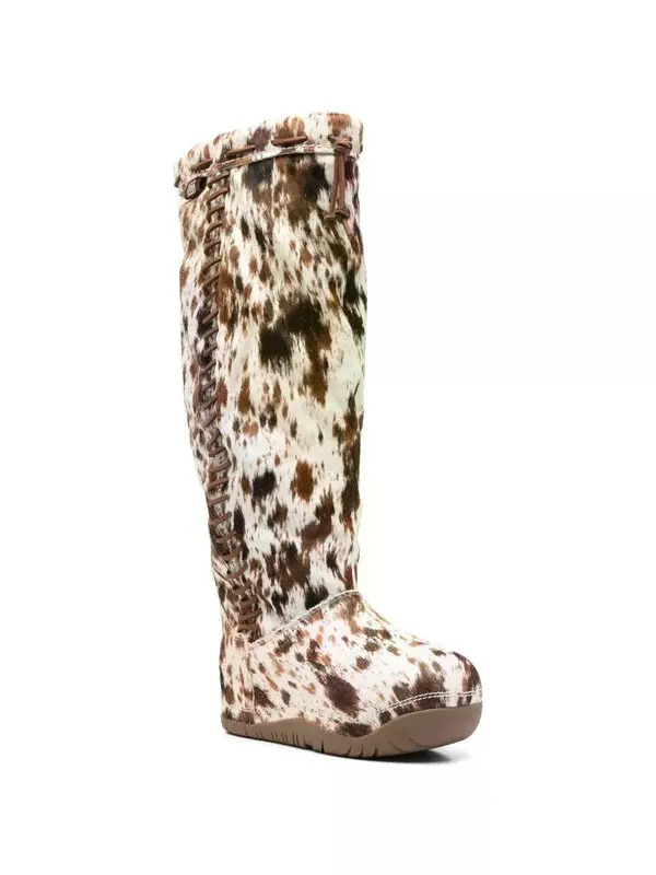 UGG Buckled Lace-up Boots - White