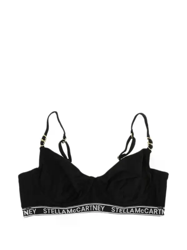 Stella McCartney Logo-underband Underwired Bra - Black