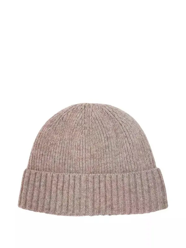 Barbour Carlton Ribbed-knit Beanie Hat - Neutrals