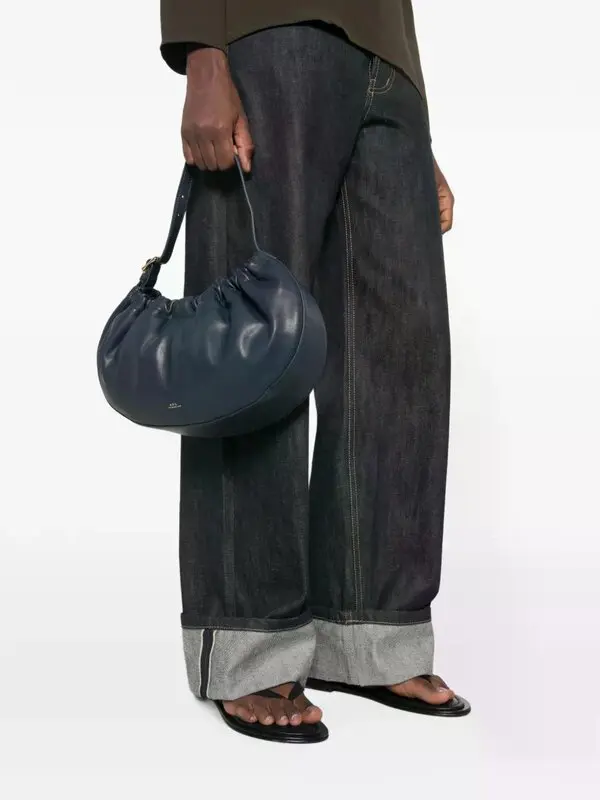 A.p.c. Ruched Shoulder Bag - Blue