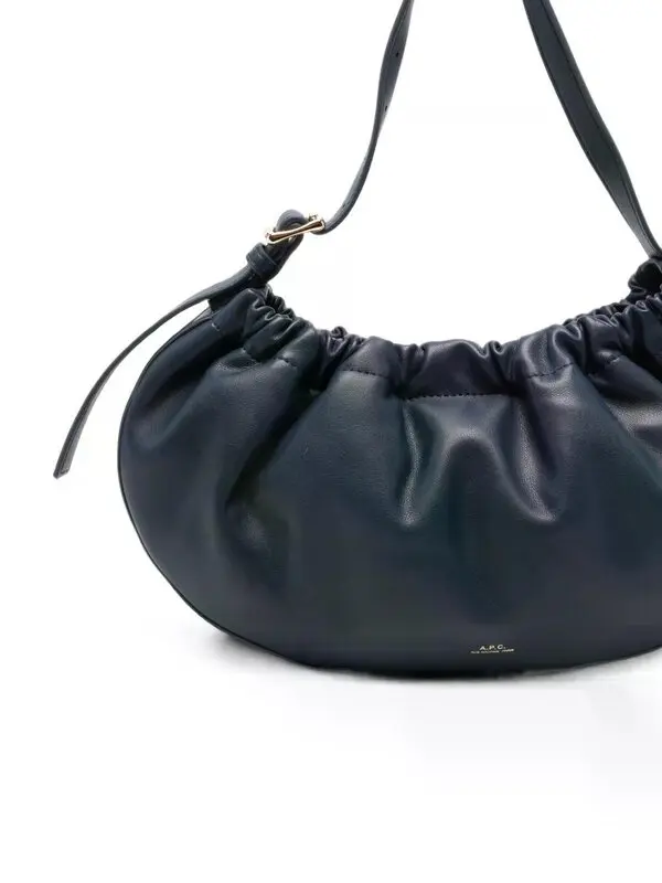 A.p.c. Ruched Shoulder Bag - Blue