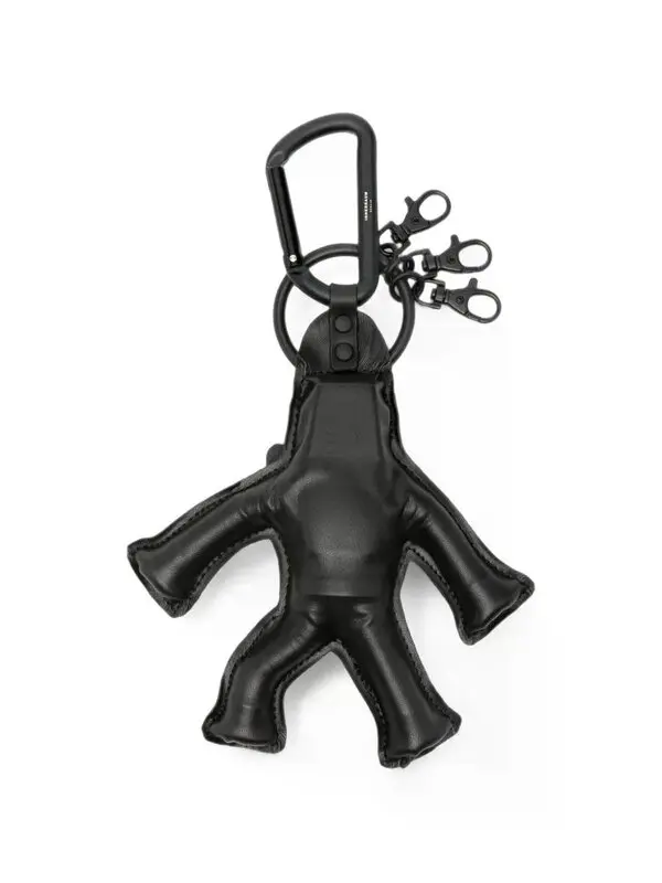 INNERRAUM Leather-padded Keychain - Black