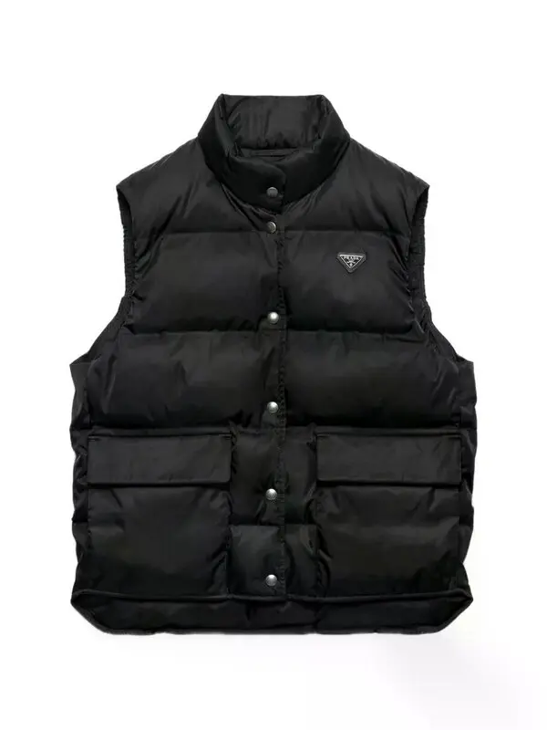 Prada Re-nylon Down Vest - Black
