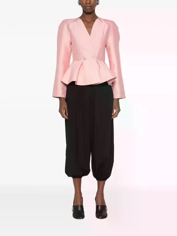 Stine Goya Peplum-hem V-neck Jacket