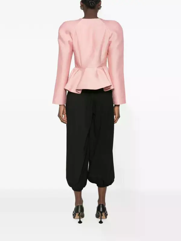 Stine Goya Peplum-hem V-neck Jacket
