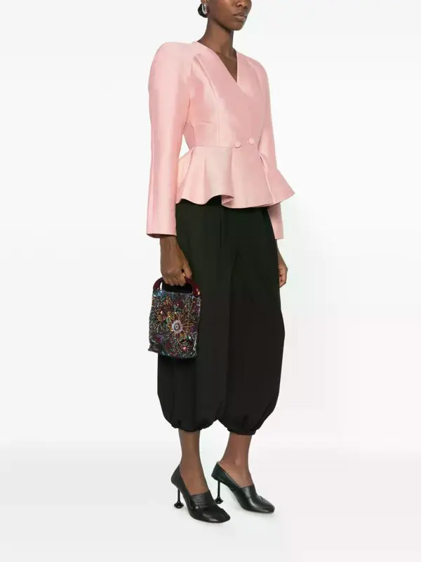 Stine Goya Peplum Hem V-neck Jacket