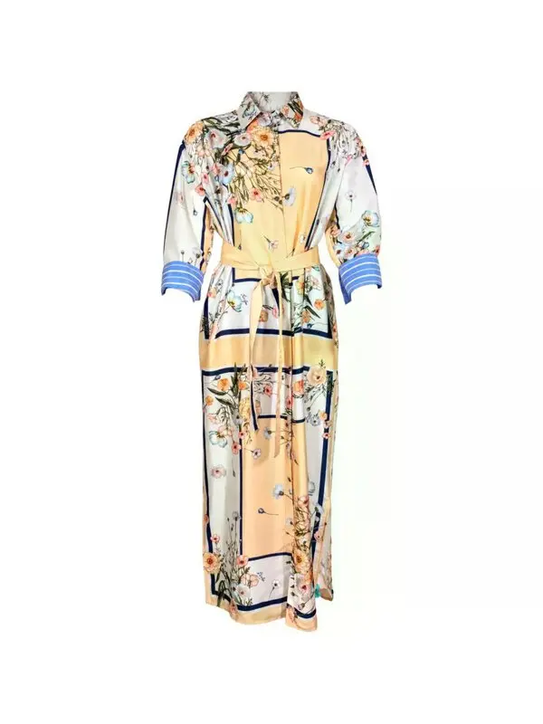 Liu Jo Long Shirt Dress - Orange