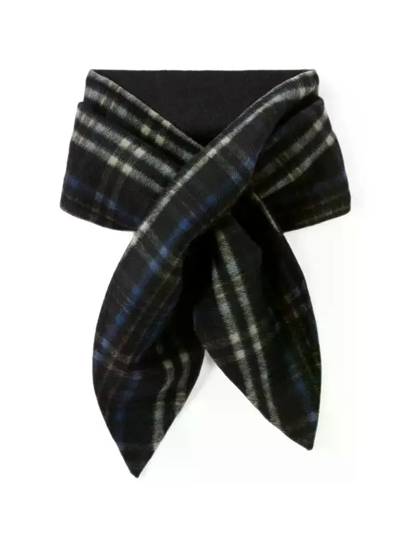 Claudie Pierlot Double-sided Check Scarf - Black