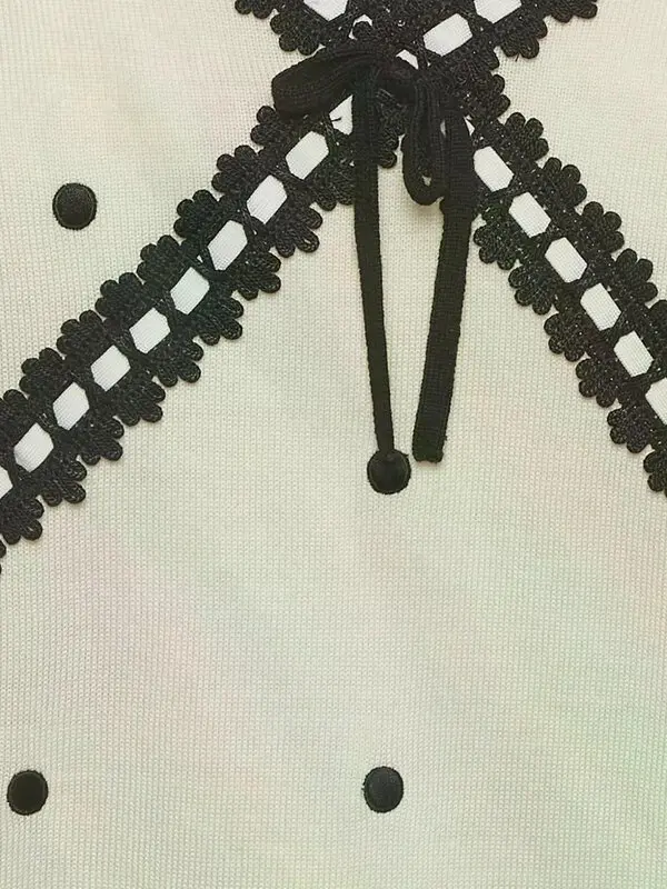Max Mara Polka-dot V-neck Top