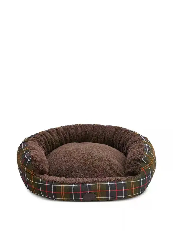 Barbour Tartan Dog Bed - Green