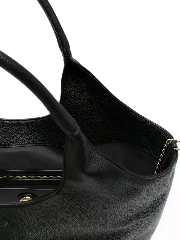 Moschino Logo-plaque Pompom-detail Tote Bag