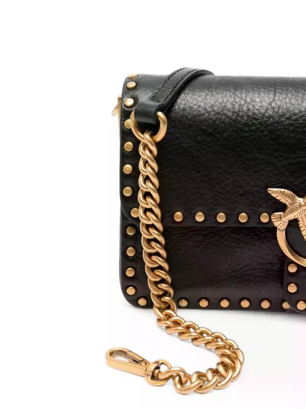Pinko Small Love Birds Stud-embellished Shoulder Bag