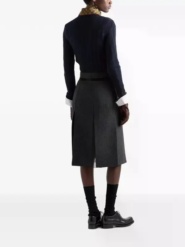 Prada Double Wool Midi-skirt