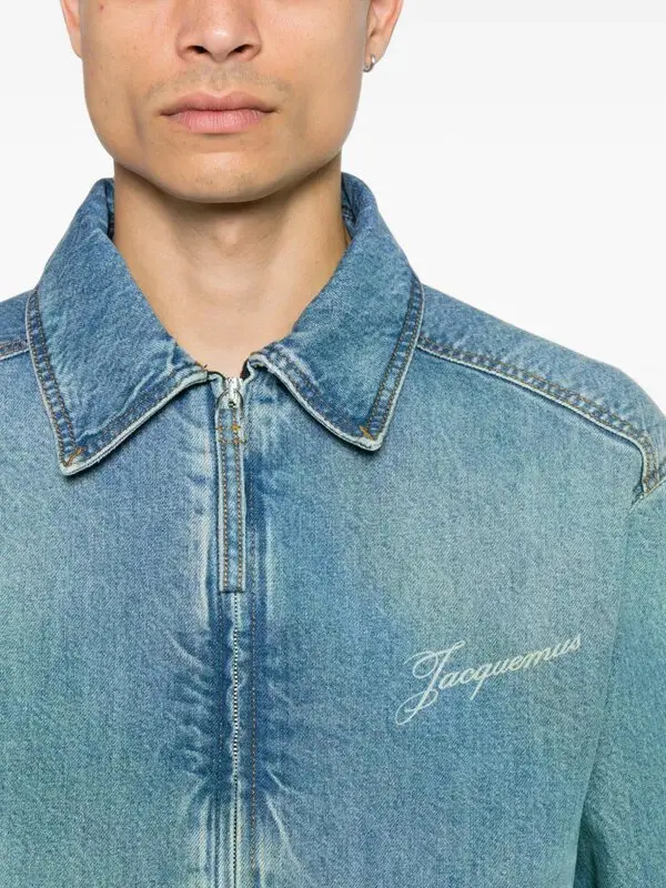 Jacquemus Logo-embroidered Denim Jacket