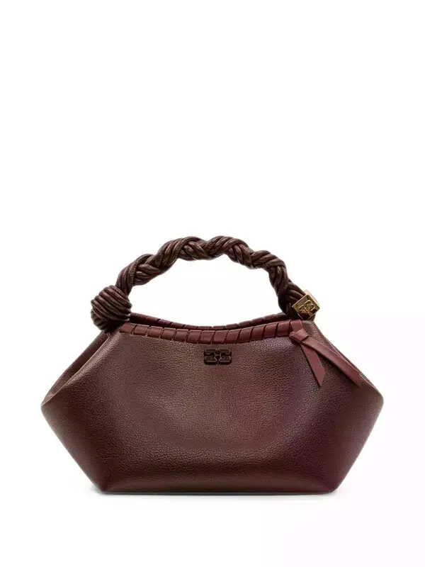 GANNI Small Bou Tresse Tote Bag - Brown