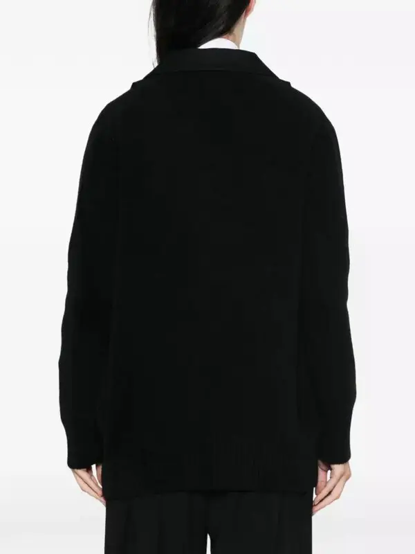 Sacai Double-breasted Layered Cardigan