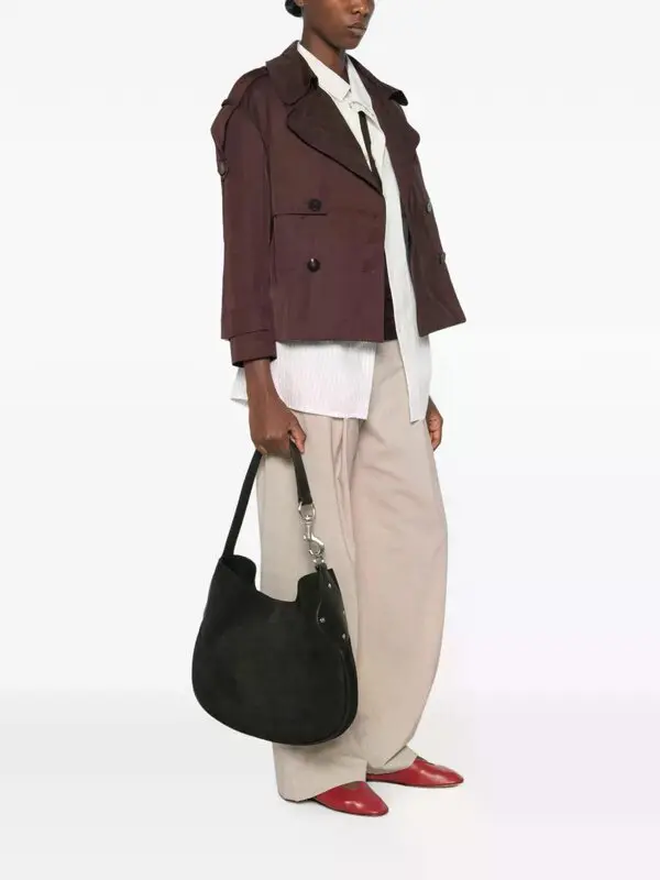Mulberry Suede Leather Tote Bag - Black