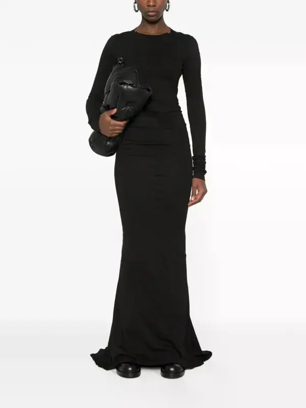 Rick Owens Simple Edfu Long-sleeve Maxi Dress