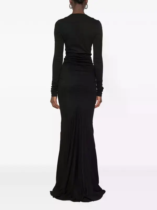 Rick Owens Simple Edfu Long-sleeve Maxi Dress
