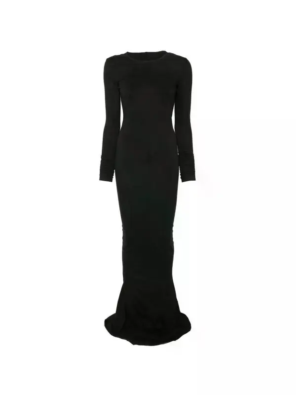 Rick Owens Long-sleeve Maxi Dress - Black