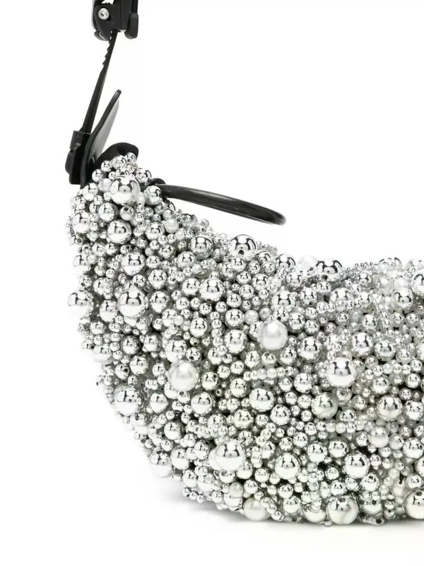 INNERRAUM Beaded Shoulder Bag With Spike Detailing