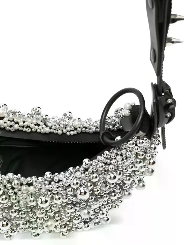 INNERRAUM Beaded Shoulder Bag With Spike Detailing
