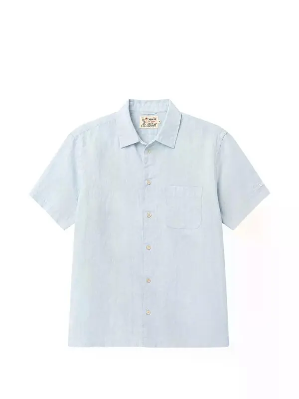 MC2 SAINT BARTH Short-sleeve Linen Shirt