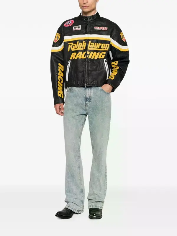 Polo Ralph Lauren Logo-patch Leather Jacket