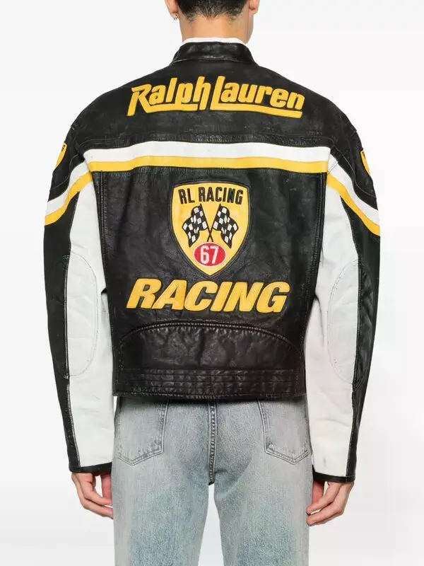 Polo Ralph Lauren Logo-patch Leather Jacket