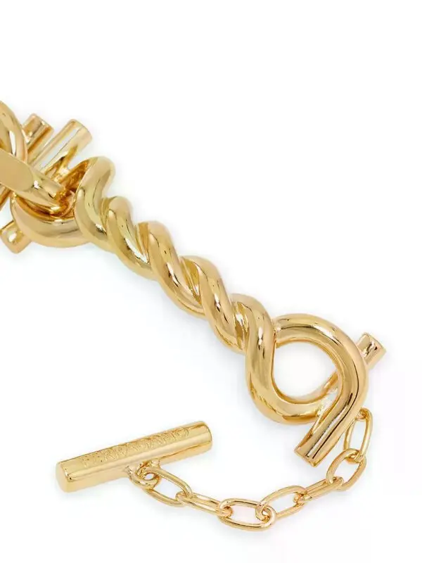 FERRAGAMO Gancini Twisted Bracelet - Gold