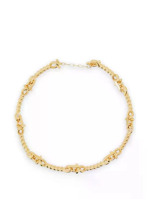 FERRAGAMO Large Gancini Twisted Bracelet - Gold