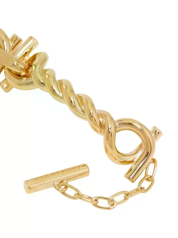 FERRAGAMO Large Gancini Twisted Bracelet - Gold