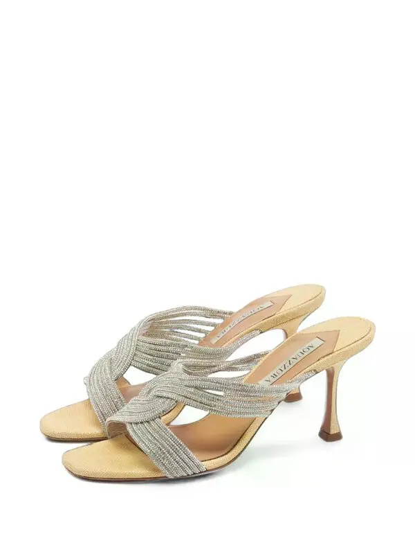 AQUAZZURA Gatsby Crystal-embellished Sandals