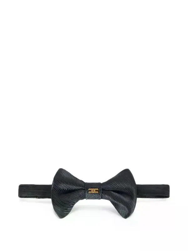 Elisabetta Franchi Ottoman Bow Tie - Black