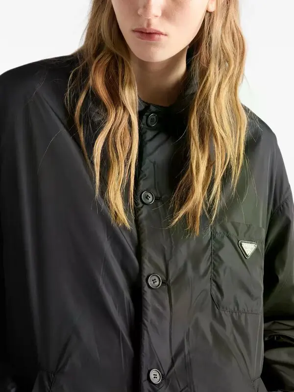Prada Reversible Double Cashwool And Re-nylon Caban Jacket