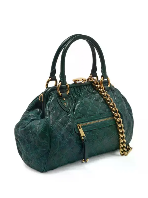 Marc Jacobs Stam Quilted Leather Satchel Tote Bag