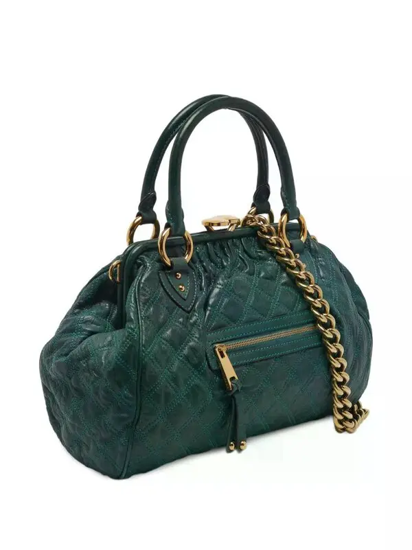 Marc Jacobs Stam Quilted Leather Satchel Tote Bag
