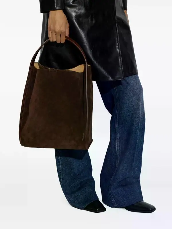 JIL SANDER Suede Shoulder Bag - Brown