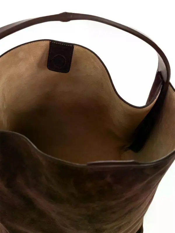 JIL SANDER Suede Shoulder Bag - Brown