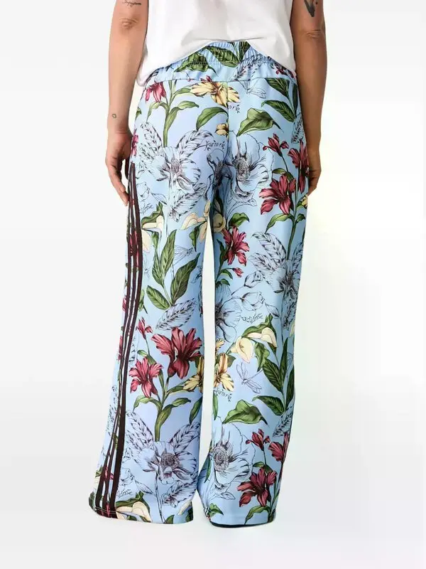 Adidas X Farm Rio House Of Tiro Floral-print Side-stripe Track Pants - Blue